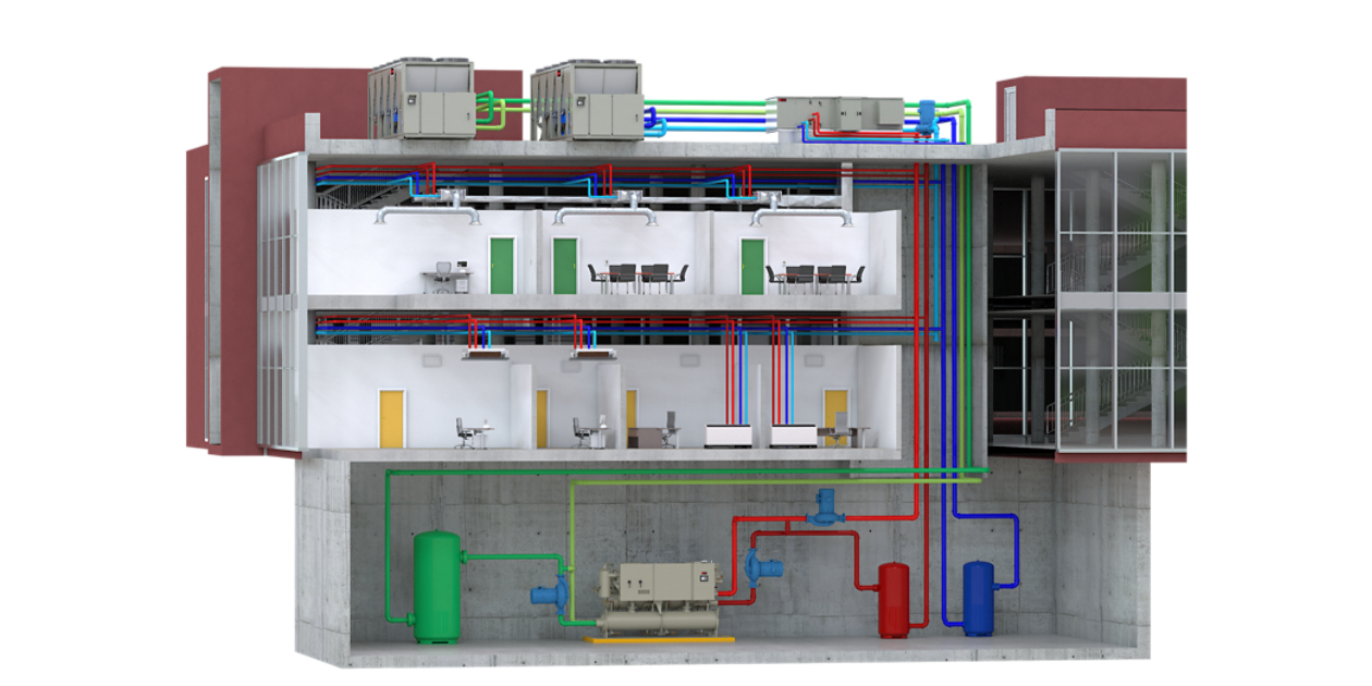 Air-to-Water Cascade Heat Pump System | Trane Commercial HVAC